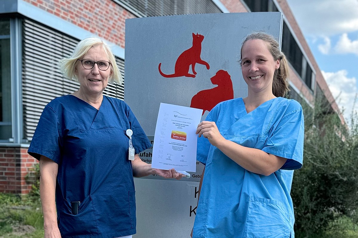Goldstatus für die Klinik für Kleintiere der TiHo